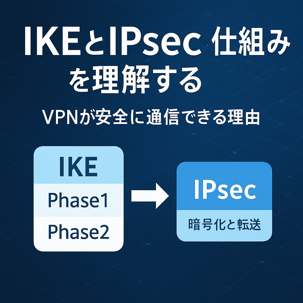 IKEとIPsecの仕組みを図解で理解｜VPNが安全な理由とPhase1/Phase2の流れ | リョクちゃの電脳日記
